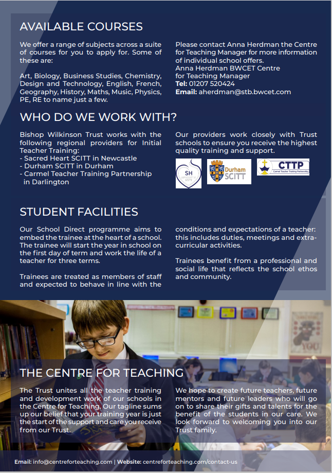 Teaching School - St Robert of Newminster